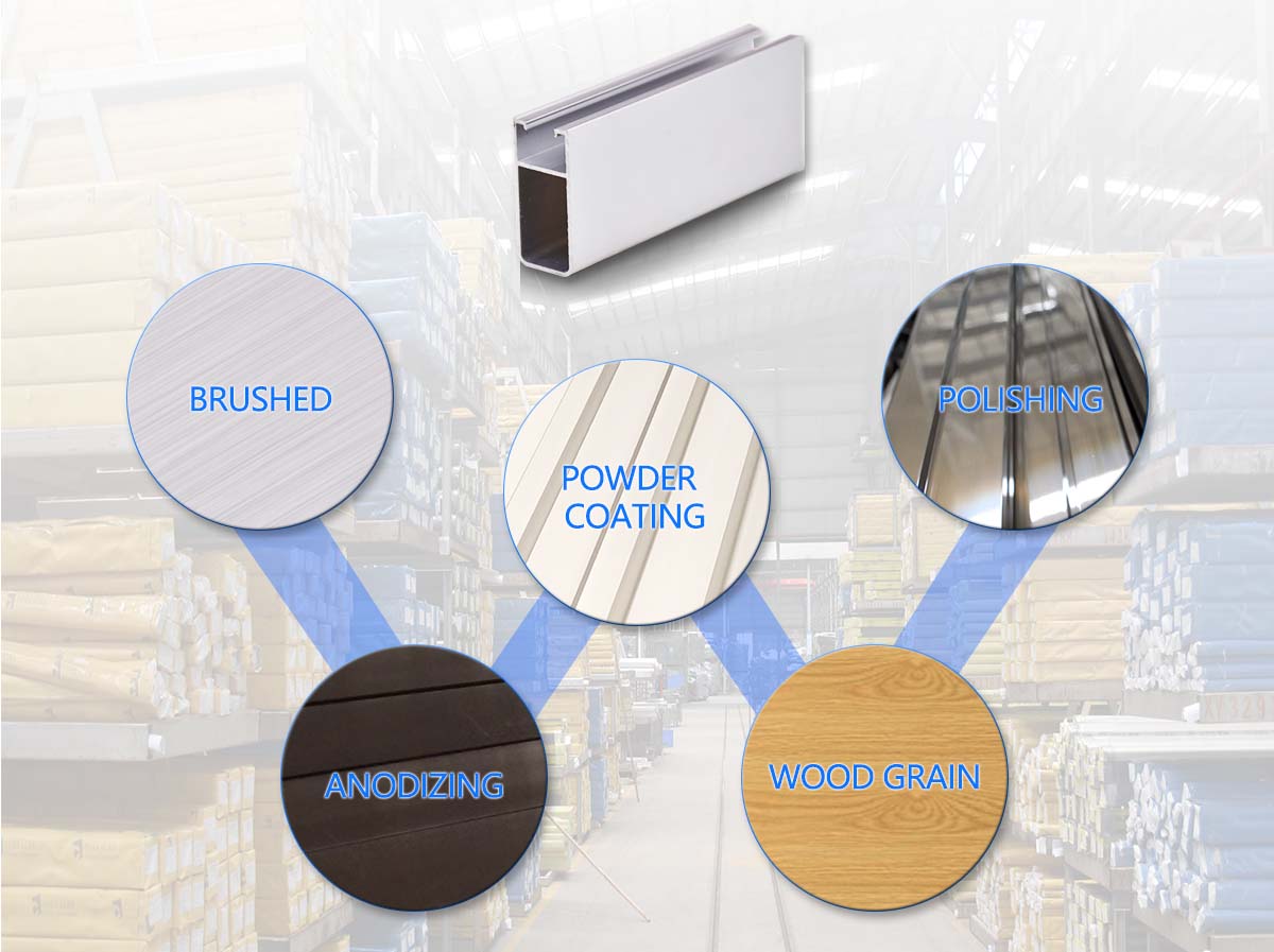 Powder coating aluminum sliding window frames profile - INTOP ...