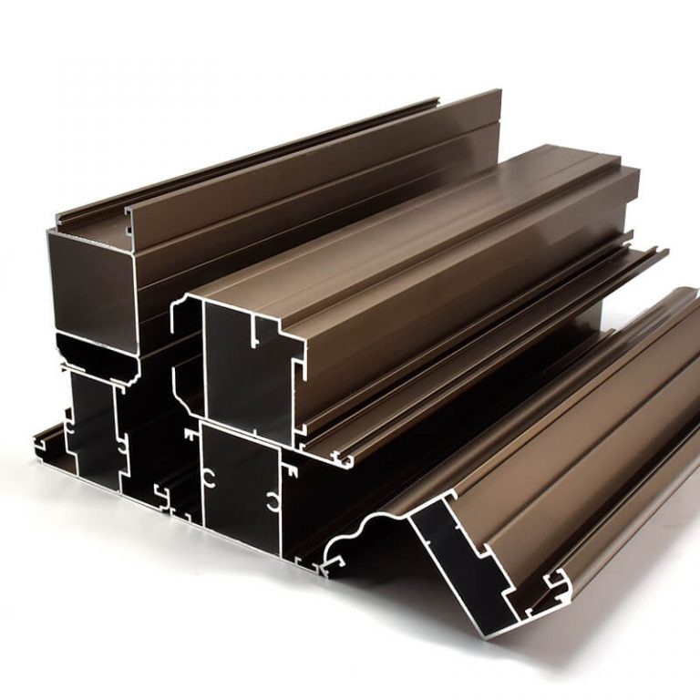 Custom aluminum profile anodized champagne window frame aluminum ...