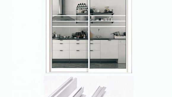 Powder coated white windows doors 38 798 series aluminum profile ...